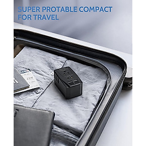 Upgraded DOACE® 2000W Travel Voltage Converter for Hair Dryer Straightener Curling Iron, Step Down 220V to 110V Converter, Power Adapter with 2 USB and EU/UK/AU/US Plugs for Laptop Camera Cell Phone