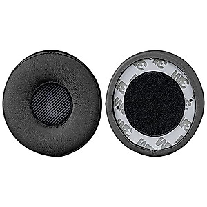 Geekria QuickFit Protein Leather Replacement Ear Pads for JBL Everest 300, V300BT Headphones Ear Cushions, Headset Earpads, Ear Cups Repair Parts (Black)