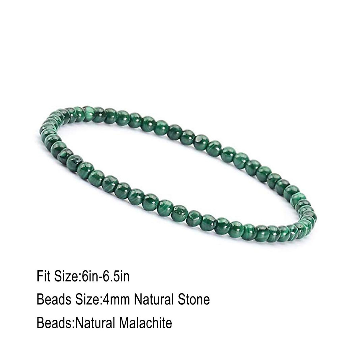 KIKILA 4mm Mini Gemstone Energy Bracelets Crushed Stone Beaded Bracelet Natural Stone Charm Beaded Small Couples Bracelets for Women