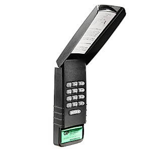 Garage Outlet Keyless Door Opener Backlit Keypad Yellow Learn Button 9V Battery for Liftmaster 877LM 8065 8155 8165 8355 8360 Chamberlain Craftsman