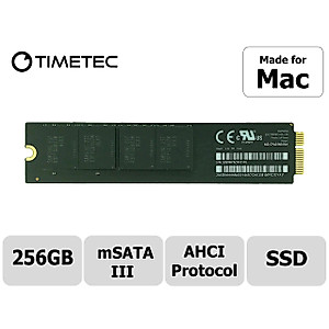 Timetec OEM MZCPA256HMFU-000A1 256GB Compatible for Apple Mini SATA mSATA III 6 Gb/s SSD Flash for Mac Book Air Late 2010 and Mid 2011 11’’ A1370 EMC 2392 EMC 2471, 13" A1369 EMC 2392 EMC 2469(256GB)