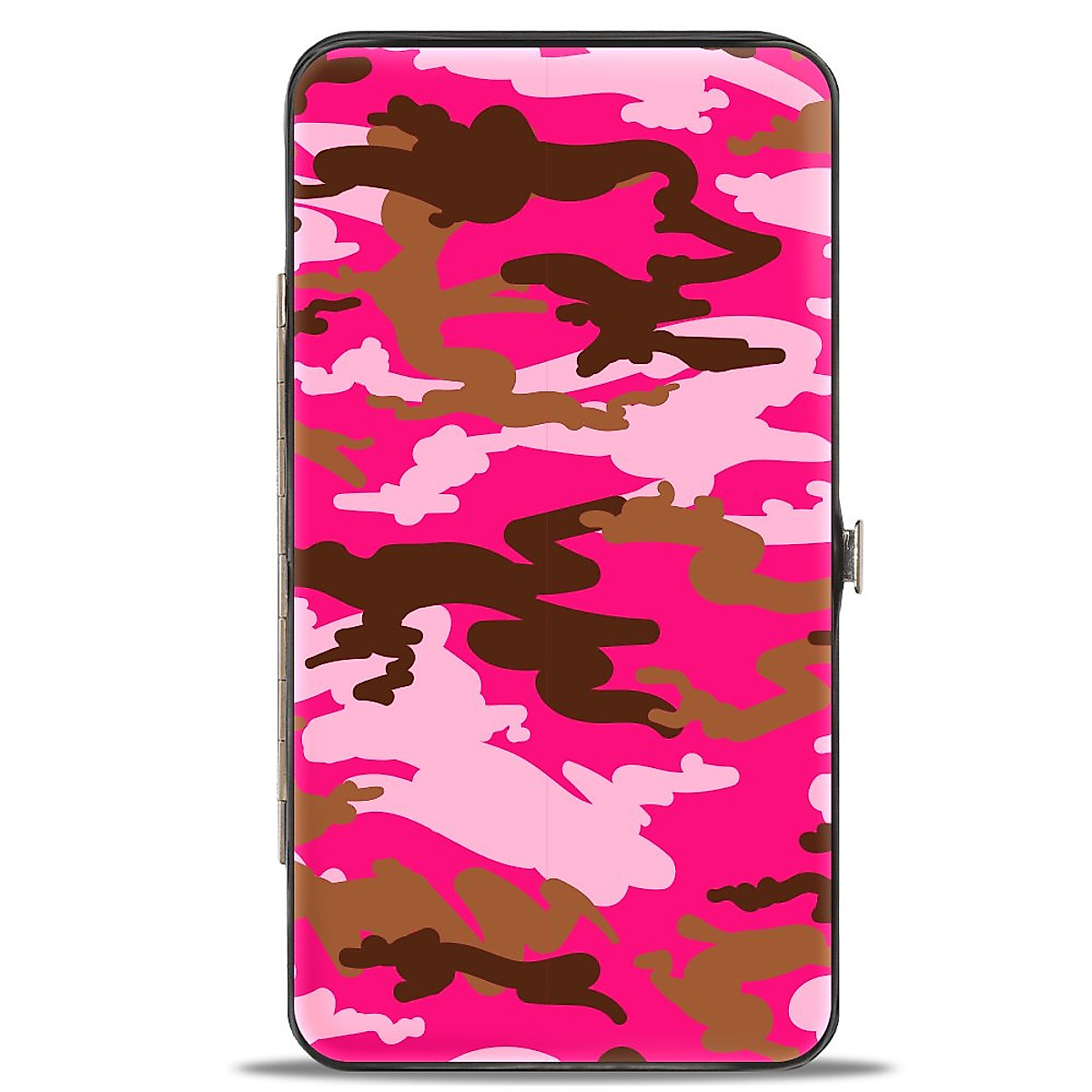 Buckle-Down womens Buckle-down Hinge - Camo Pink Wallet, Multicolor, 7 x 4 US