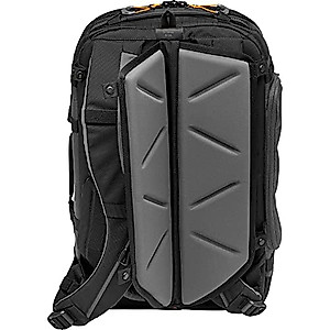 Lowepro LP37268-PWW Pro Trekker BP 350 AW II Outdoor Camera Backpack with Maxfit Dividers, Fits 15-inch Laptop/iPad, for Pro Mirrorless and DSLR, Gimbal, Drone, DJI, Black/Dark Grey