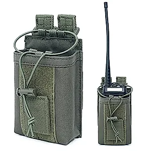 LIVIQILY 1000D Nylon Outdoor Tactical Pouch Sports Pendant Military Molle Radio Walkie Talkie Holder Bag Hunting Magazine Pouches Pocket
