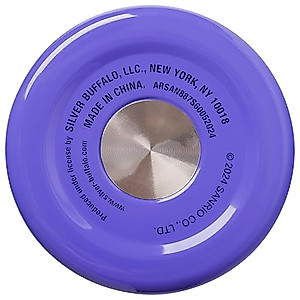 Silver Buffalo Sanrio Hello Kitty and Friends Stainless Steel Water Bottle with Swivel Handle Featuring Kuromi, 20 Ounces