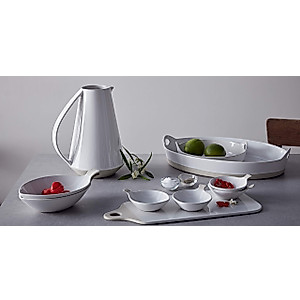 Royal Doulton Ellen Degeneres Ceramic Accessories Serving Bowl, 37.6 x 11.6 x 27.2 cm, White