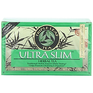Triple Leaf Tea Natural Herbal Tea, Ultra Slim 20 bags PACK OF 2