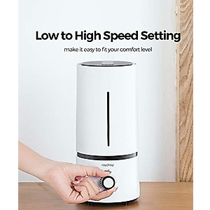 raydrop Cool Mist Humidifiers for Home Babies, 1.70 L Quiet and Small Ultrasonic Humidifier for Bedroom Nightstand, Space Saving, Auto Shut Off - (0.45 Gallon, US 110 V)