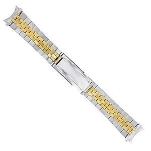 Ewatchparts 20MM JUBILEE WATCH BAND COMPATIBLE WITH ROLEX DATEJUST 16013,16200,16013 16233 16234 TWO TON