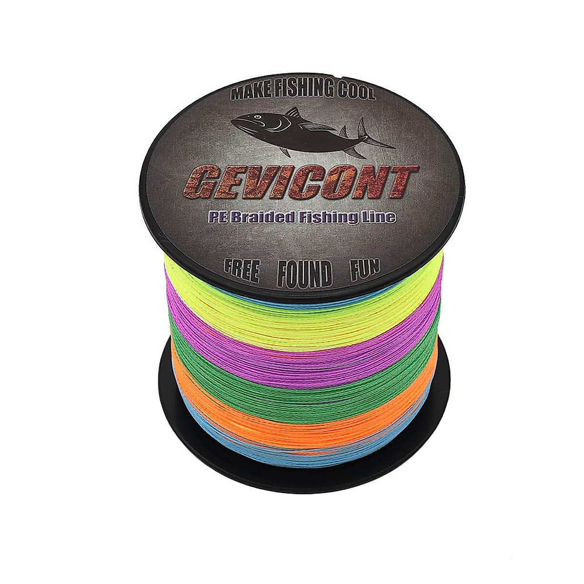 GEVICONT Fishing Line Braid high power fishing accessories 100% PE 8-Strand 300m/328yd 500m/547yd 1000m/1094yd 10lb to 300lb Multiple Colors for trolling fishing