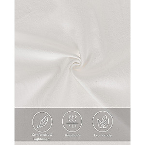 LOFBAZ Women Summer Flowy Cotton Linen Palazzo Wide Leg Pants Beach High Waisted Trousers Boho Long Lounge Pant with Pockets White XL