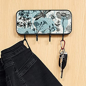 Dragonfly Insect Adhesive Hooks Towel Hooks, Wall Hooks Stick on Bathroom/Kitchen/Bedroom