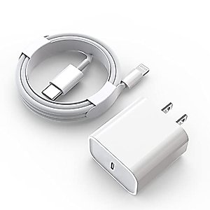 iPhone 14 Charger, 20W PD Super Quick Apple Charger [Apple MFi Certified] iPhone Charger Fast Charging Block with USB C to Lightning Cable Compatible with iPhone 14/14 Pro/14 Pro Max/14 Plus/13/12/11