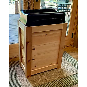 New Bucks Deer Wood Kitchen Trash Can Bin 30 Gal Cabin Western Decor Antlers New Commerical Grade Heavy Duty Lid