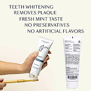 Better & Better Purity Toothpaste | Fluoride Free, SLS Free Toothpaste for Sensitive Brushers | 1 CT | Fresh Breath with Organic Mints | Natural, Vegan, Whitening Toothpaste to Remove Plaque