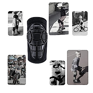 VIWINVELA Kids Knee Pads and Elbow Pads Set Toddler Soft Protective Gear Black M