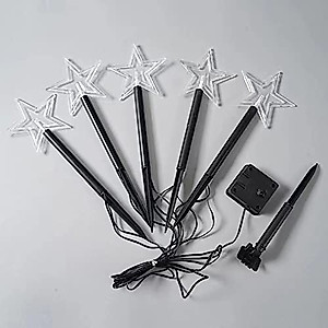 Solar Christmas Pathway Lights Outdoor, 2 Lighting Modes Solar Powered Stake Lights Waterproof, Christmas Decorations for Garden, Yard, Pathway, Lawn,Patio,Home Decor(5 Stars)