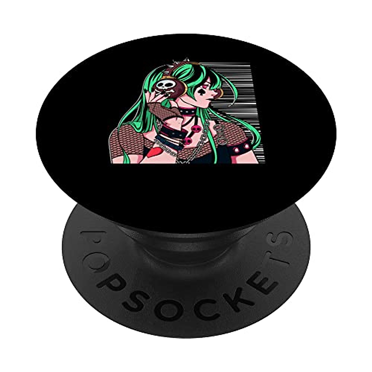 Cosplay Anime Manga Otaku Gothic Goth Aesthetic Punk Girl PopSockets Swappable PopGrip