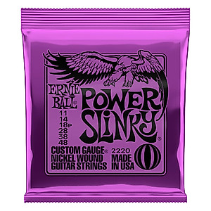 Ernie Ball Power Slinky Electric Guitar Strings, Nickel Wound, Lot/2, P02220^2