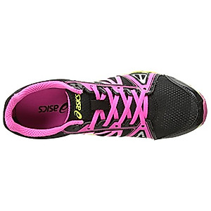 ASICS Women's Hyper Rocketgirl XC Spike Shoe, Black/Hot Pink/Flash Yellow, 11 M US