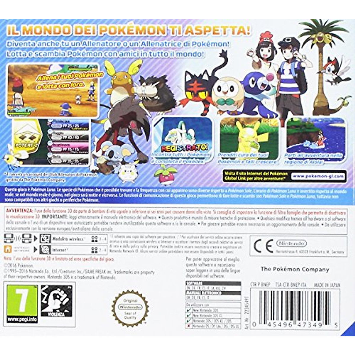 3DS - Pokemon Moon - [PAL ITA - NO NTSC]