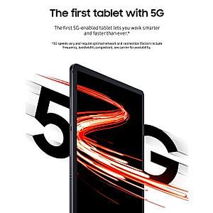 Samsung Galaxy Tab S7 (5G Tablet) LTE/WiFi (T-Mobile), Mystic Black - 128 GB (2020 Model - US Version & Warranty) - SM-T878UZKATMB