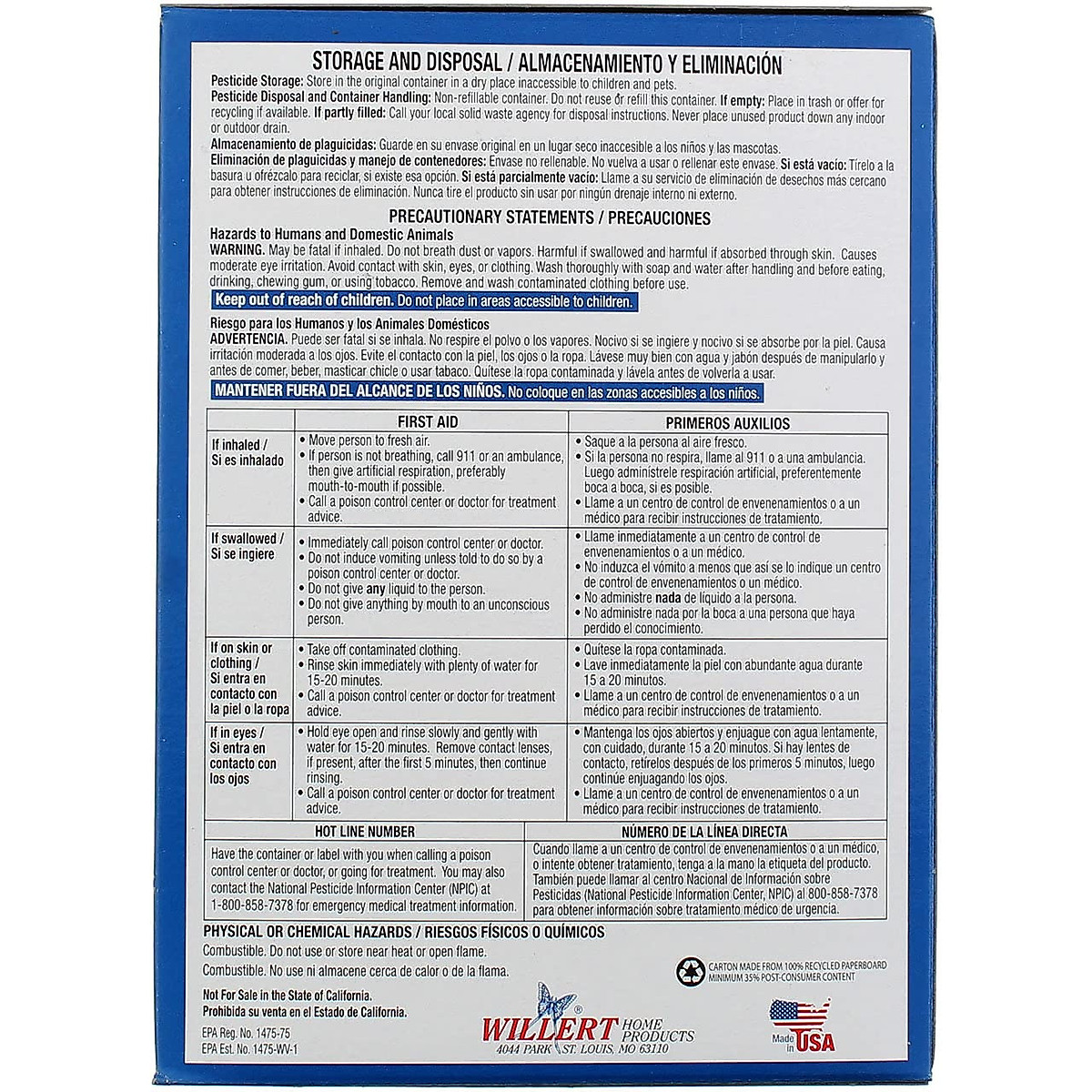 Willert Home Products E10 Moth Flake, 14-Ounce