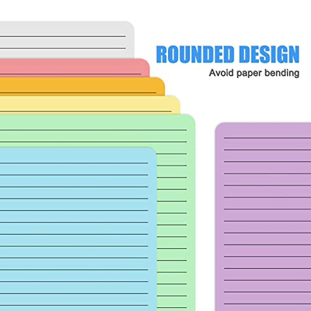 Alopuxi Spiral Notebook, Colored Lined College Ruled Paper, 105 Sheets/210 Pages, 6" x 8.5"