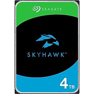 Seagate Skyhawk ST4000VX016 4 TB Hard Drive - 3.5" Internal - SATA (SATA/600) - Conventional Magnetic Recording (CMR) Method - Network Video Recorder, Camera, Video Recorder Device Supported