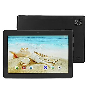 8 inch Tablet for Android 11, 6+128GB, 1920x1200 HD Screen, MT6753 8 Core, 4G LTE Calling Tablet, with BT Earbuds (Black)
