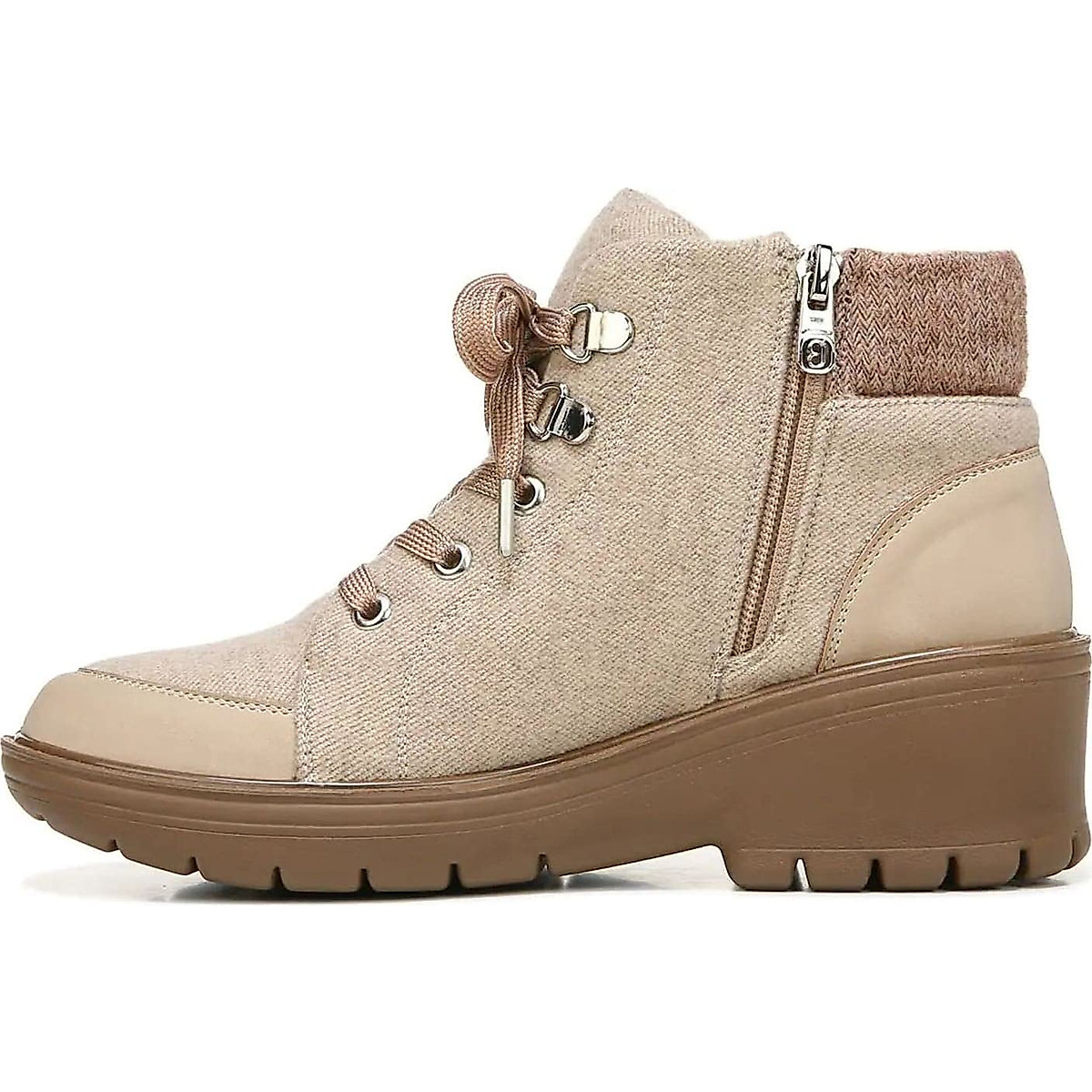 BZees Womens Brooklyn Ankle Boot, Beige, 8 US