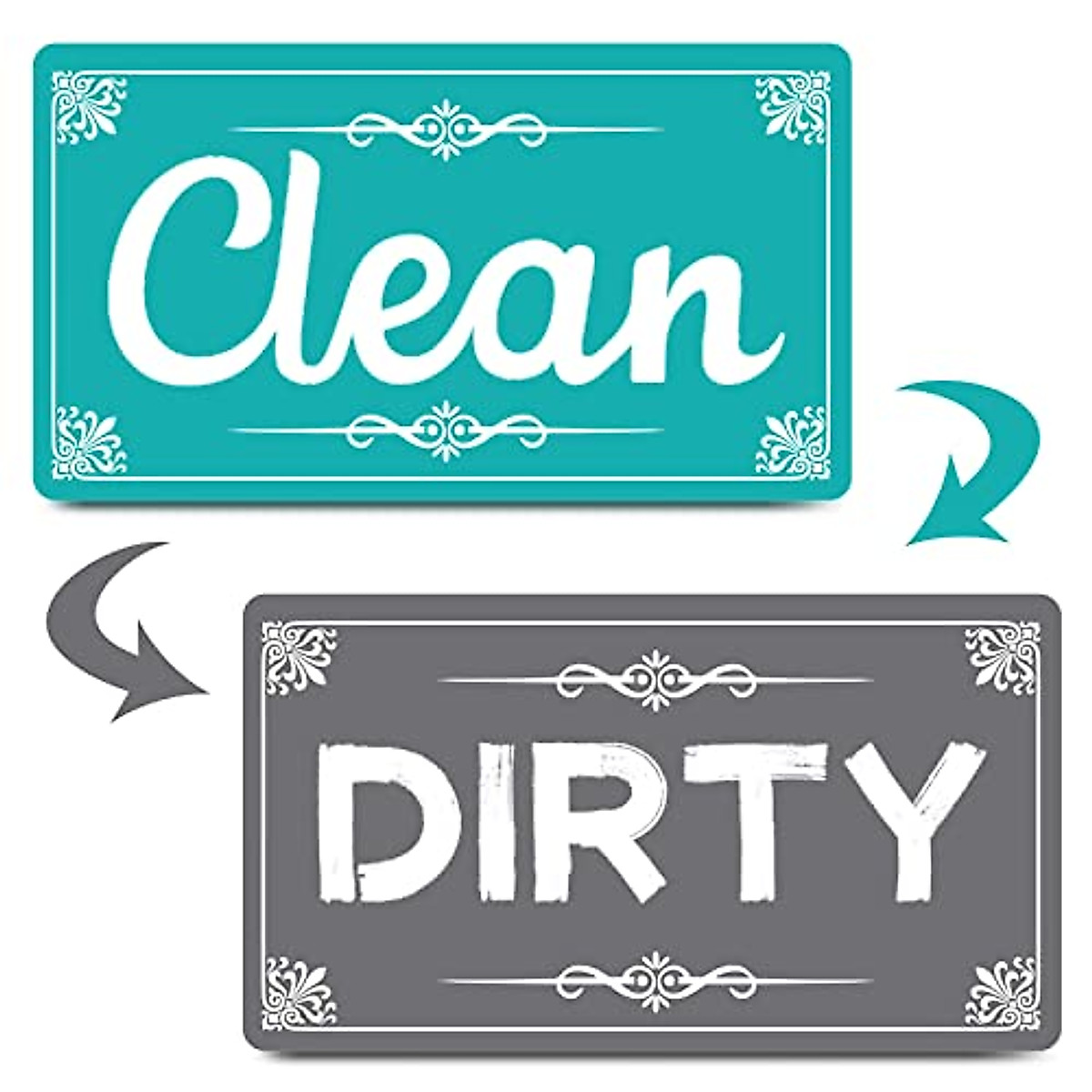 Dirty Clean Dishwasher Magnet,Dishwasher Magnet Clean Dirty Sign Magnet for Dishwasher Dish Bin That Says Clean or Dirty Dish Washer Refrigerator for Kitchen Organization and Storage Necessities