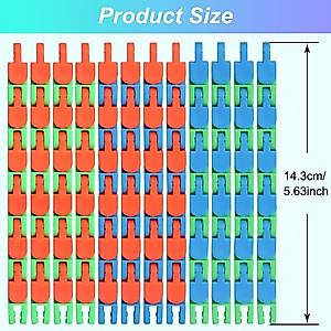 144pcs Random 24 Links Wacky Tracks Snap and Click Fidget Toys, Finger Sensory Toys, Snake Puzzles for Stress Relief, Party Bag Fillers, Party Favours, Random Color，Party Supplies，Carnival Gift