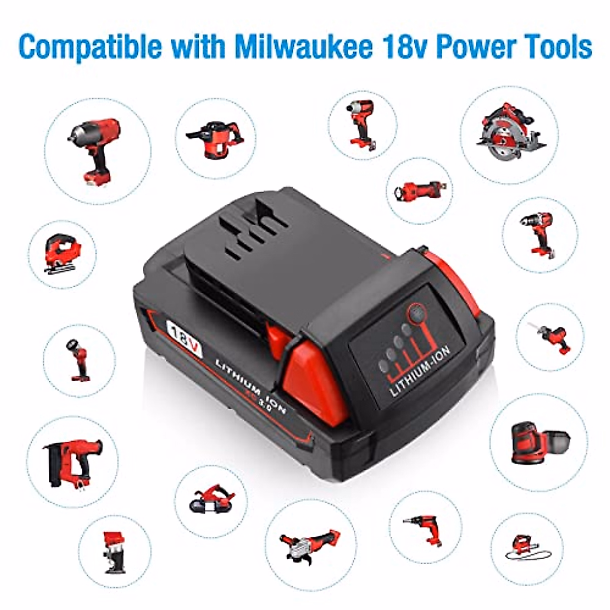 Powerextra 3.0Ah 48-11-1820 48-11-1840 48-11-1850 48-11-1828 48-11-1862 48-11-1852 48-11-1812