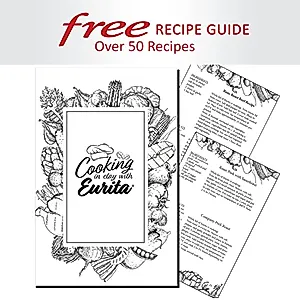 Eurita Clay Roaster, Non-Stick Dutch Oven, Healthy Clay Pot Cooking, With Free Recipe Guide, 4 Quarts