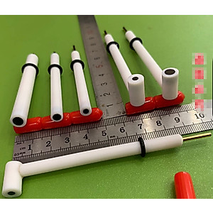 1PC L-Shaped Glassy Carbon Electrode, Straight Glassy Carbon Electrode, 3mm Glassy Carbon Electrode, 5mm 4mm Glassy Carbon Electrode with tetrafluoro Jacket