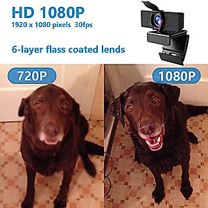 Litepro Webcam with Microphone Webcams Privacy Cover hd 1080p for Gaming conferencing Meeting Laptop Desktop Zoom, USB Computer Camera for Mac pc Free-Driver Plug & Play