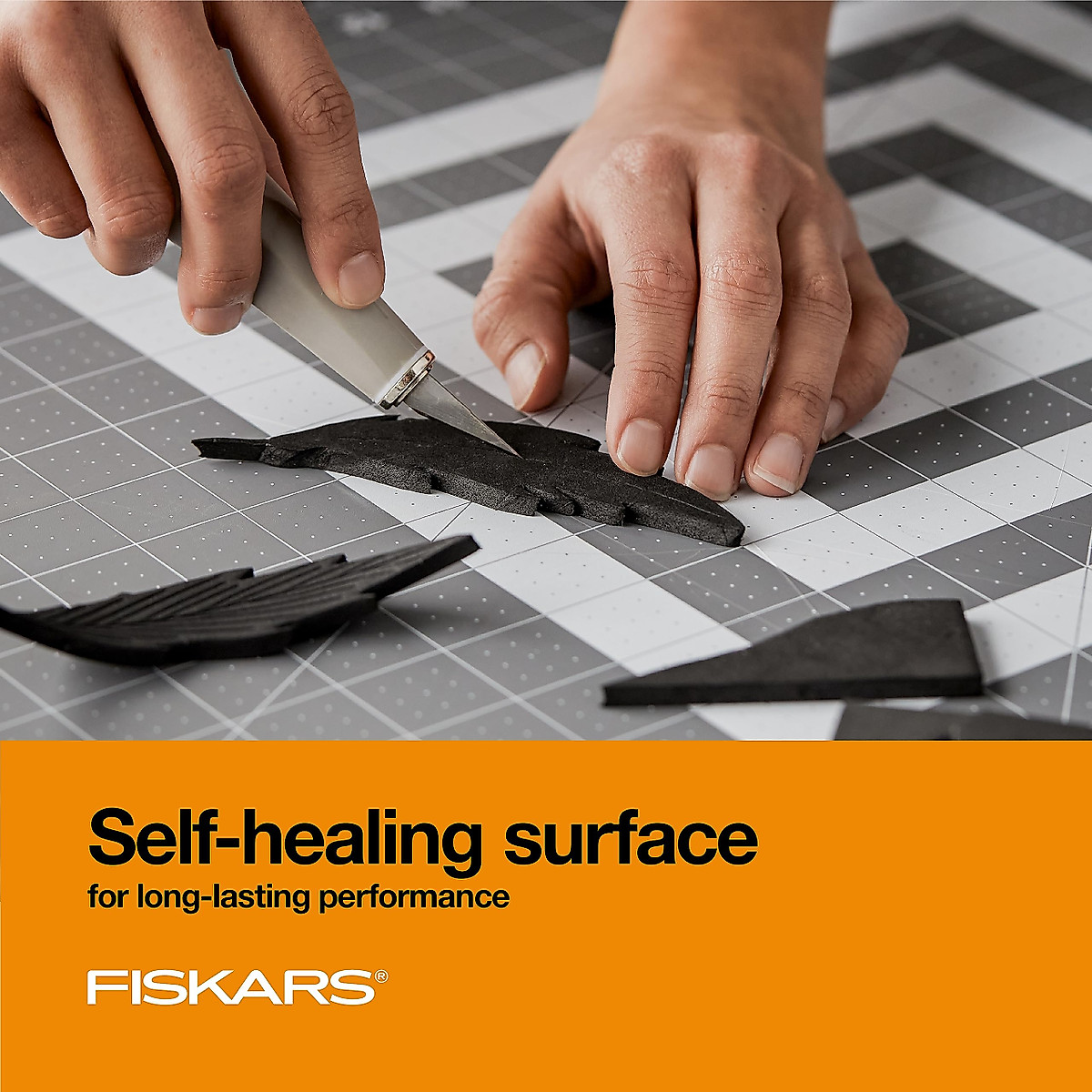 Fiskars Craft Supplies: Self Healing Cutting Mat for Crafts, Sewing, and Quilting Projects, 24x36” (12-83727097J) , Gray