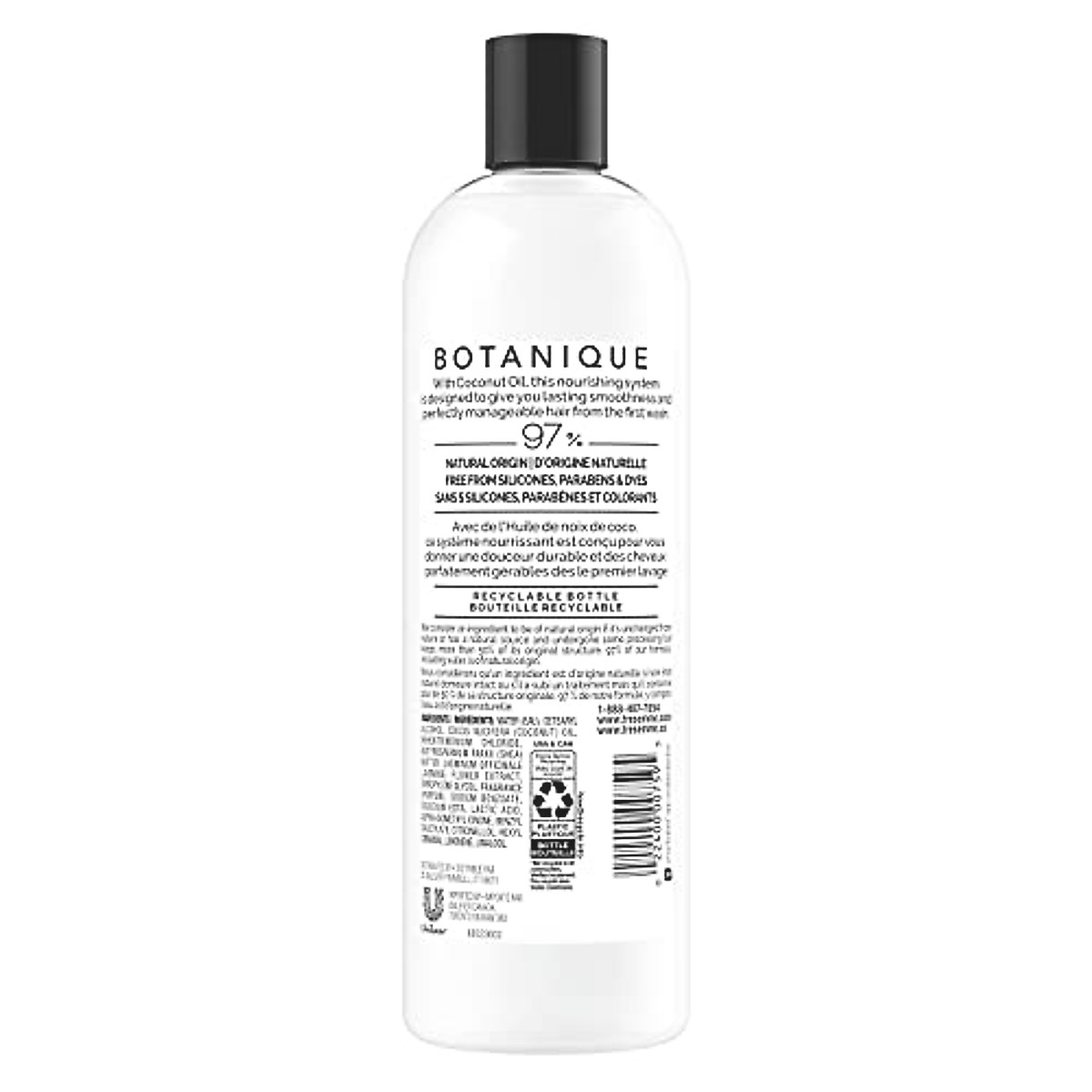TRESemmé Conditioner Botanique Coconut Nourish 4 Count for Dry Hair And Damaged Hair 92% Natural Derived Ingredients with Professional Performance 16 oz