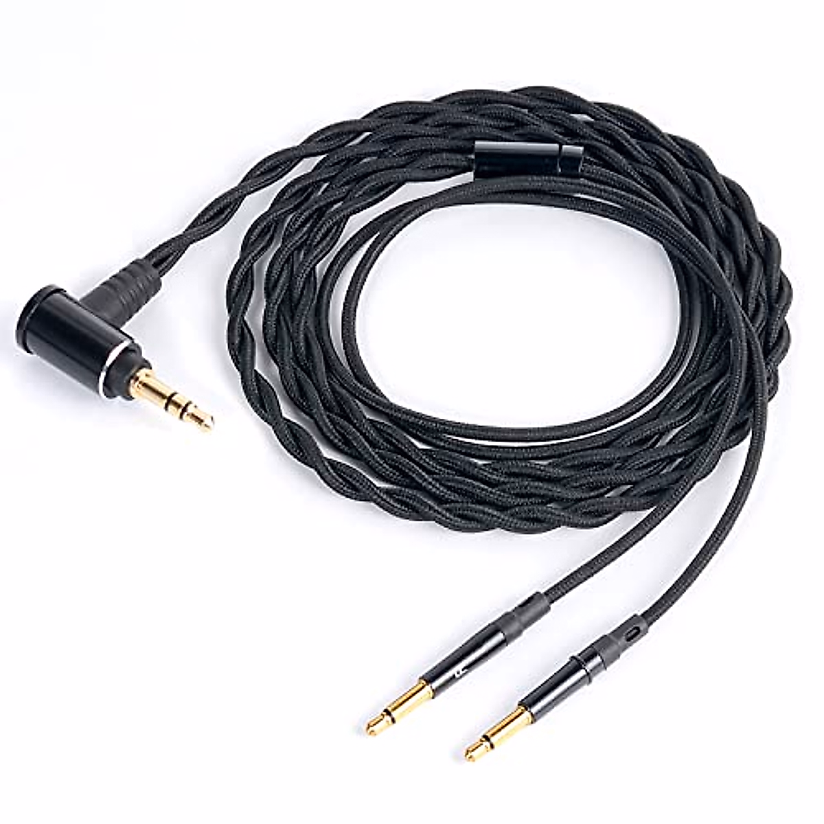 FAAEAL HE400SE Audio Cable,Replacement for Hifiman HE4XX, HE400i(New Edition),HE1000,Meze 99 Classics,Denon AH-D9200 D7200 Headphones, Dual 3.5mm(1/8”) Aux Cord Extension Wire(3.5mm)