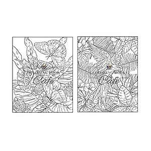 100 Wildlife Scenes: An Adult Coloring Book Featuring 100 Most Beautiful Wildlife Scenes with Animals, Birds and Flowers from Oceans, Jungles, Forests and Savannas