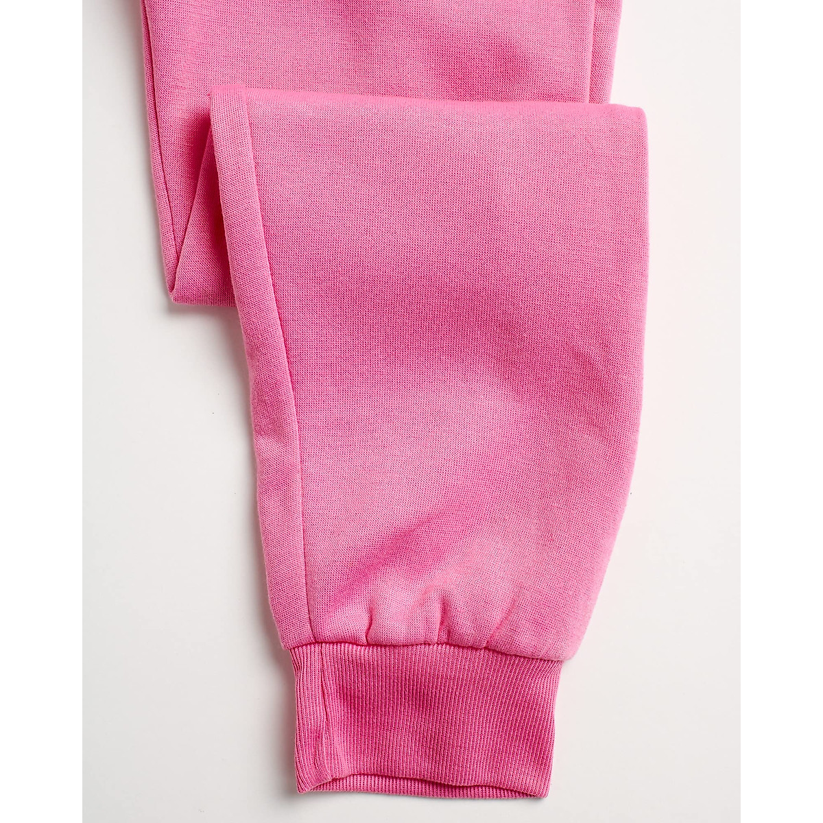 Real Love Girls' Jogger Set - 2 Piece Basic Fleece Solid Full Zip Hoodie and Sweatpants (Size: 7-16), Size 10-12, Soft Pink
