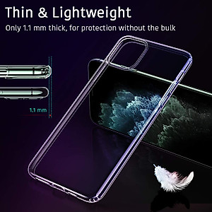 ESR Essential Zero Designed for iPhone 11 Pro Case, Slim Clear Soft TPU, Flexible Silicone Cover for iPhone 11 Pro 5.8-Inch (2019), Clear