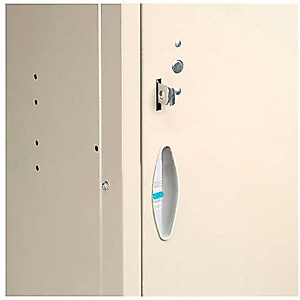 Global Industrial Single Tier Locker 12x15x72 1 Door, Unassembled, Tan