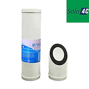 Envig 4C Catalytic Carbon Water Filter Cartridge, Removes Chloramine, Hydrogen Sulfide, 10" x 2.5", Reverse Osmosis System Pre-Filter for Express Water, iSpring, APEC RO systems