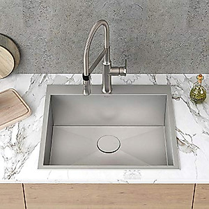 Kraus STC-2 Cappro Removable Decorative Drain Cover, Stainless Steel