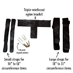 The All-in Wonder Mount by Mount Genie (5-Pack): The Easiest Wall Mount for all Components Routers Modems Xbox Playstation DVRs | One size Fits All | STRONGER for 2022 | Home and Business (Black)