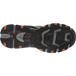 Skechers Sport Men's Vigor 2.0 Trait Memory Foam Sneaker, Taupe/Black, 10.5 XW US