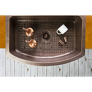 SinkSense Wren 27" x 15" Kitchen Sink Bottom Grid, Antique Brown