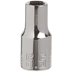 CRAFTSMAN Shallow Socket, Metric, 1/4-Inch Drive, 5.5mm, 6-Point (CMMT43511)